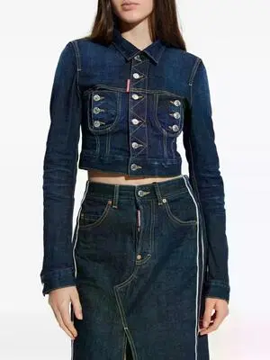 Dsquared2 Denim Cropped Jacket