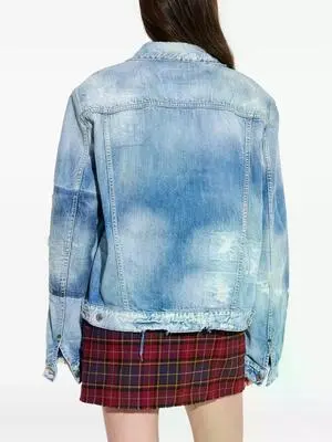 Dsquared2 Distressed Denim Jacket - Blue