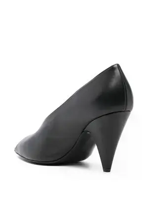 SERGIO ROSSI Leather Heeled Pumps