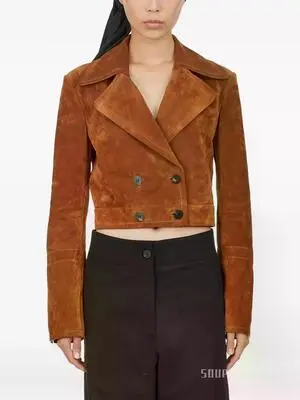 FERRAGAMO Double-breasted Cropped Jacket