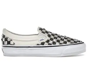 VANS Classic Slip-on Pearl Embellished Checkerboard - Black/white