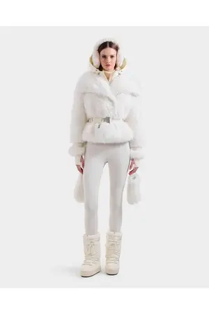 Women's Belted Faux Fur Jackets