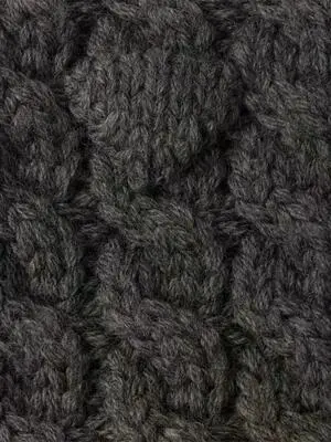 Prada Cable-knit Wool Collar - Grey