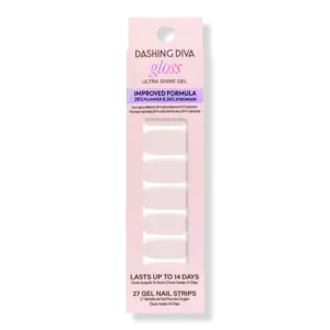 DASHING DIVA Gloss Color Gel Nail Polish Strips - Whisper