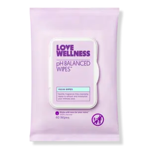 LOVE WELLNESS Ph Balanced Wipes: Vulva Wipes - One-color