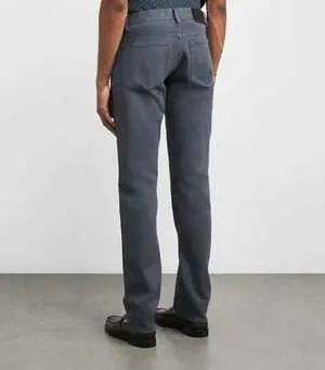 Brioni Organic Cotton Meribel Trousers - Blue
