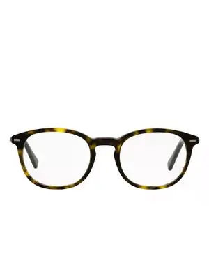 Zegna 5070 Round Frame Eyeglasses - Brown