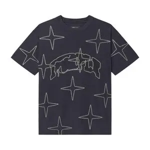 PURPLE BRAND Crystal Star Tee - Black
