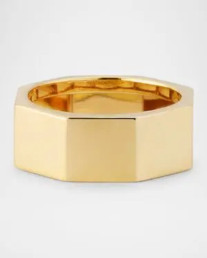 Lana Jewelry Hollow Geometric Ring - Yellow