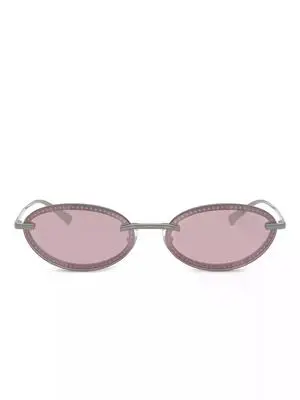 JIMMY CHOO Oval-frame Sunglasses - Grey