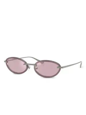 JIMMY CHOO Oval-frame Sunglasses - Grey