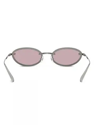 JIMMY CHOO Oval-frame Sunglasses - Grey