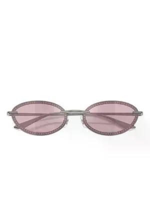JIMMY CHOO Oval-frame Sunglasses - Grey
