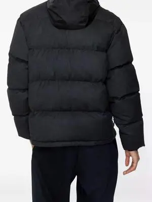 Burberry Knight-stamp Wool Puffer Jacket - Black