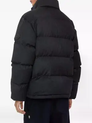 Burberry Knight-stamp Wool Puffer Jacket - Black