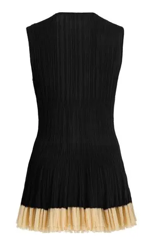 ASHLYN Shino Double-hem Tank - Black