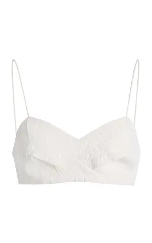 ASHLYN Mason Structured Cotton Jacquard Bralette