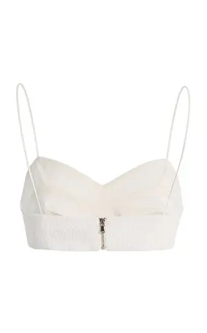 ASHLYN Mason Structured Cotton Jacquard Bralette