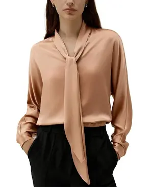 Long Sleeve Silk Blouses