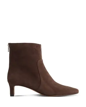 Women's Suede Kitten Heel Boots