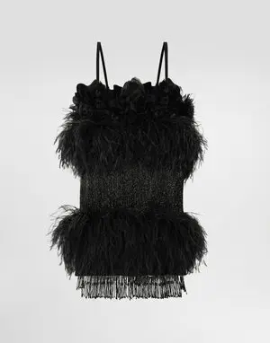 Dolce & Gabbana Feathered Cocktail Dresses
