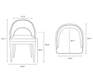 MANHATTAN Comfort Carrington Dining Armchair