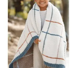 Barefoot Dreams Cozychic Multicolor Plaid Strol Ler Blanket
