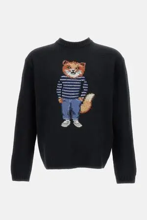 Maison Kitsuné Fox Head Merino Wool Sweater
