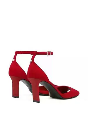 COURREGES Peep-toe Ankle-strap Pumps