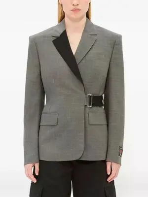 MSGM Virgin Wool Belted Blazer