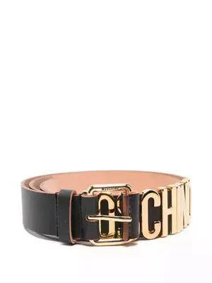 Moschino Leather Belt - Black