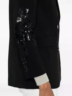 ERMANNO FIRENZE Sequin-embellished Double-breasted Jacket