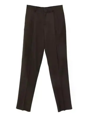 LARDINI Pleated Straight-leg Trousers