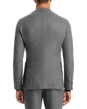 BOSS Hanry Slim Fit Tech Flannel Sportscoat - Medium Grey