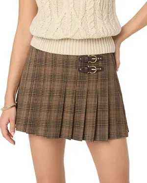 Astr The Label Chantel Pleated Mini Skirt