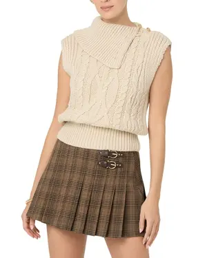 Astr The Label Chantel Pleated Mini Skirt