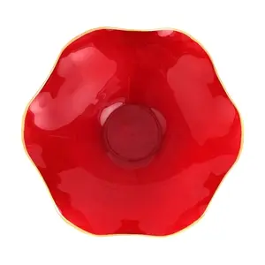 VIETRI Holiday Glass Medium Serving Bowl