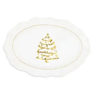 VIETRI Giorno Di Festa Oval Platter - White