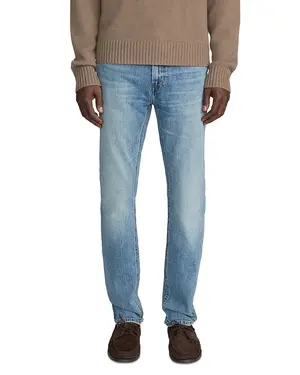 FRAME Cotton Blend Modern Straight Leg Jeans - Hike