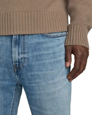 FRAME Cotton Blend Modern Straight Leg Jeans - Hike