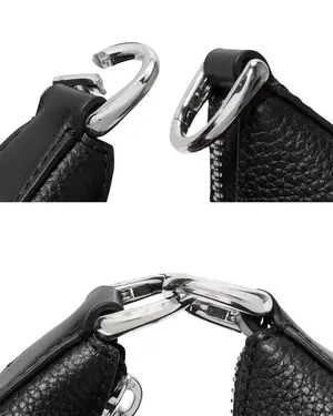 Kate Spade New York Pebbled Leather Crossbody - Black/silver