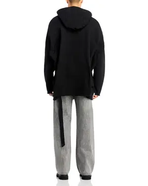 Rick Owens Peter Graphic Hoodie - Black/pear