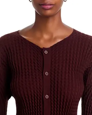 Issey Miyake Spongy Cardigan Sweater