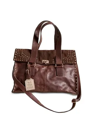 Free People Shay Studded Leather Tote