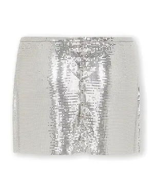 Rabanne Metal Mesh Mini Skirt