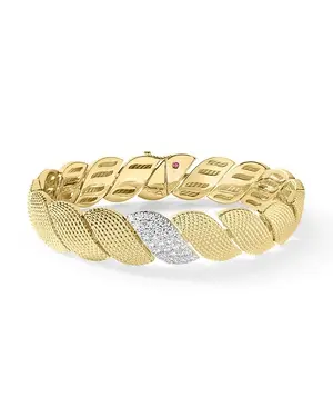 Roberto Coin 18k White And Yellow San Marco Bracelet - Gold