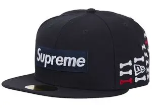 Supreme Bones Box Logo New Era 59fifty Fitted Cap