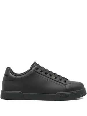 Dolce & Gabbana Leather Lace Up Sneakers