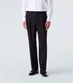 Brunello Cucinelli Silk, Wool, And Mohair Suit Pants