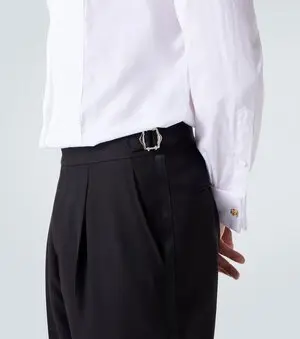 Brunello Cucinelli Silk, Wool, And Mohair Suit Pants